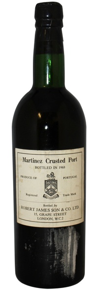 Martinez Vintage Port, Crusted Port, 1968 | Vintage Wine and Port
